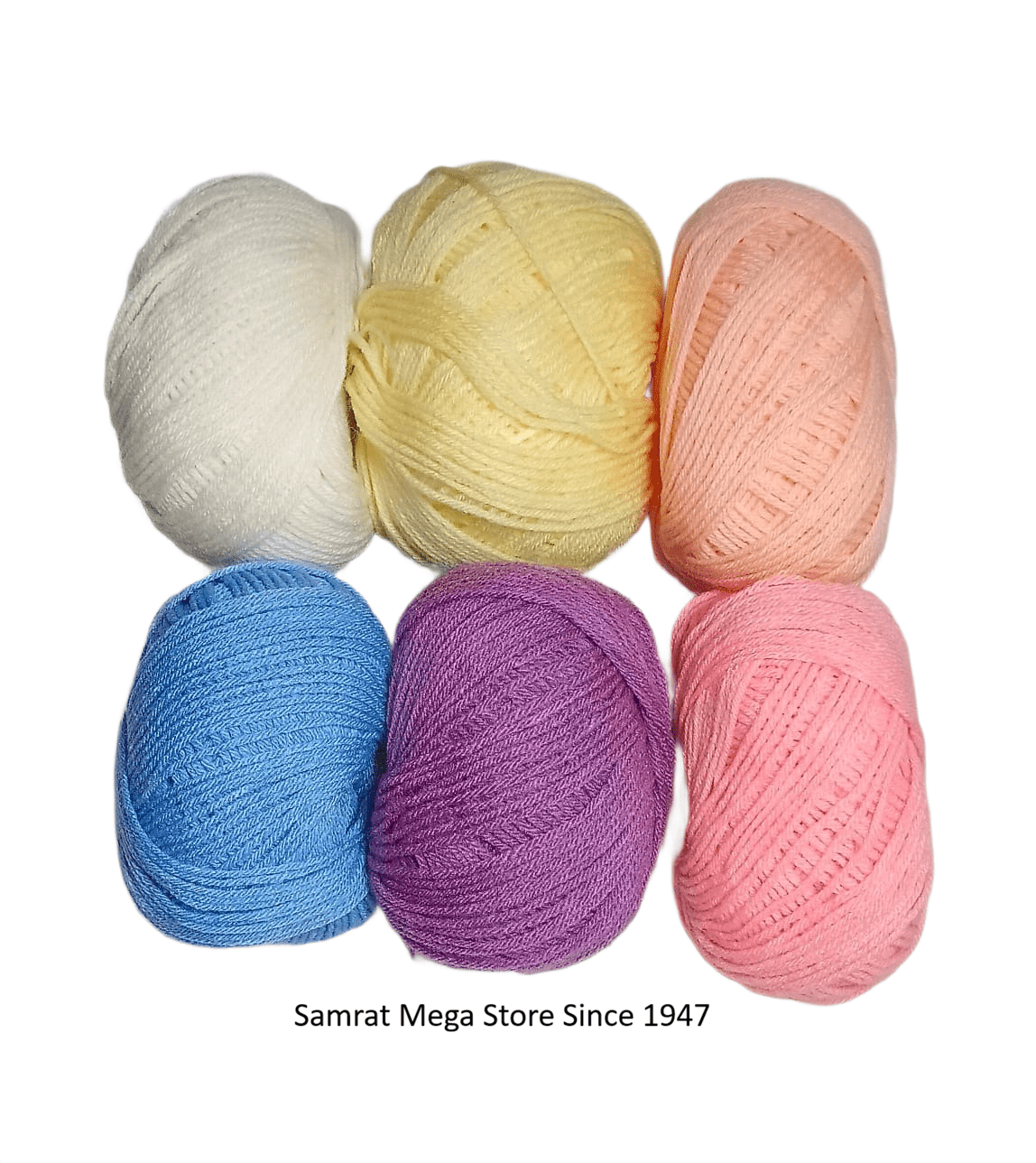 Acrylic Knitting & Crochet Yarn – 3 (6 Colors Pack for DIY Yarn ...